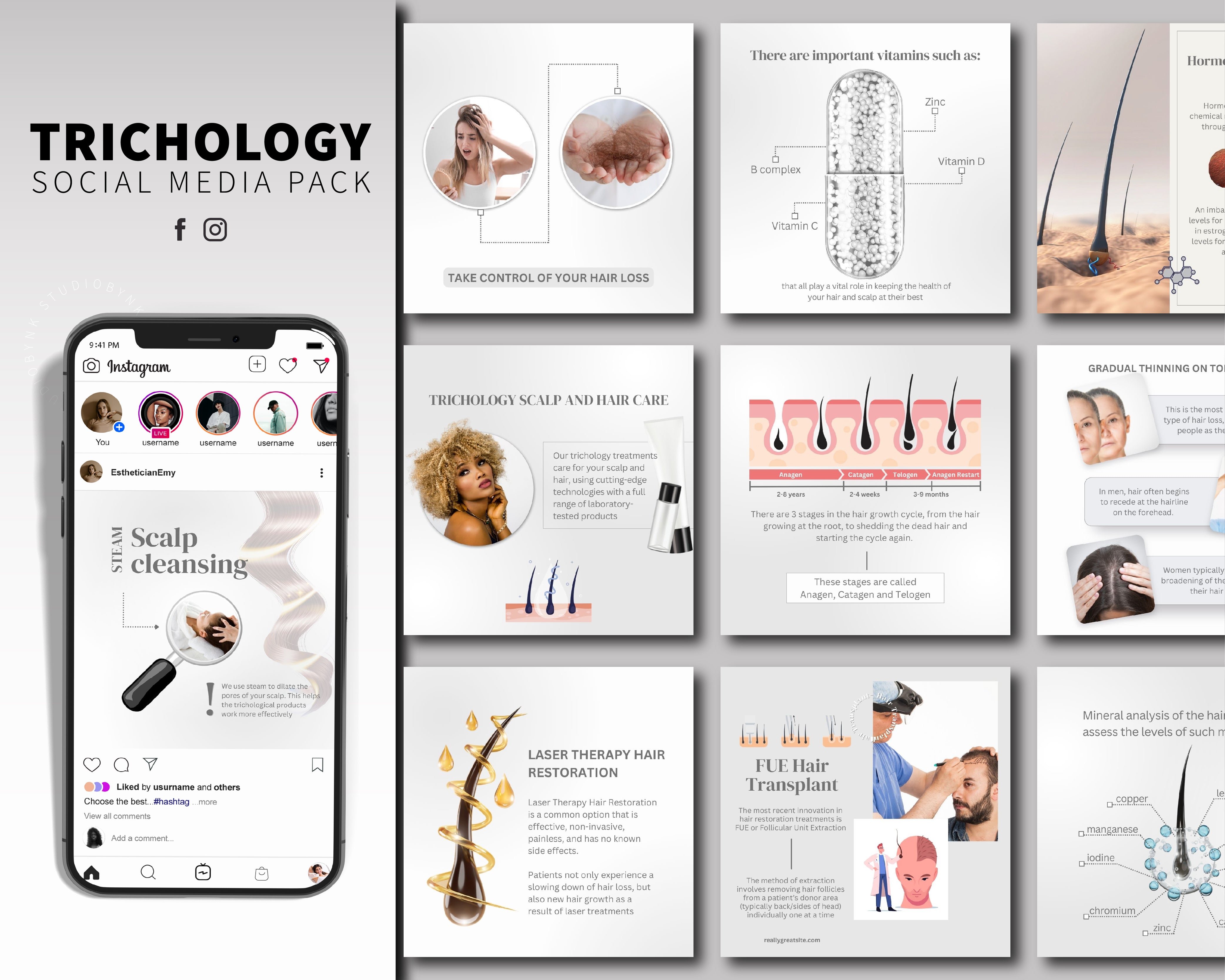 TRICHOLOGY Pack – ESTHETICIANSPACE